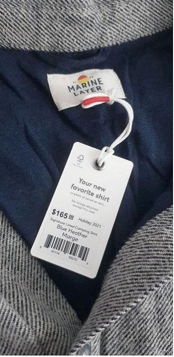 MISHIANA 美國品牌 Marine Layer 男生款秋冬款重磅法藍絨雙層襯衫式外套夹克 ( 新款上市 ) | Yahoo拍賣