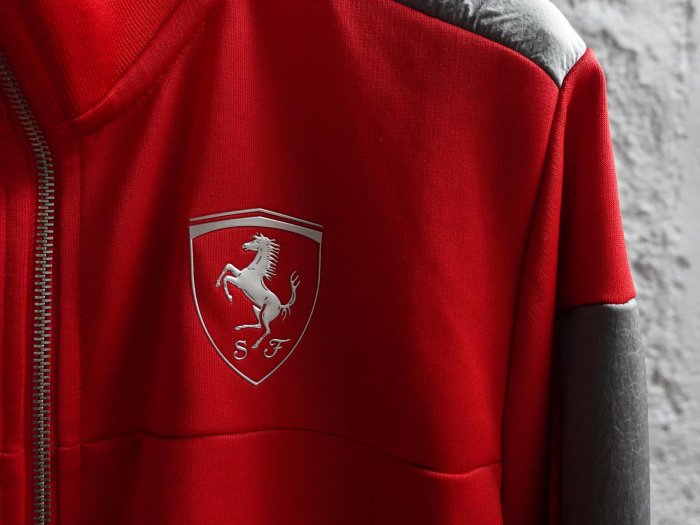 CA 德國運動品牌 PUMA x FERRARI 紅色 休閒夾克 XS號 一元起標無底價E439 | Yahoo拍賣