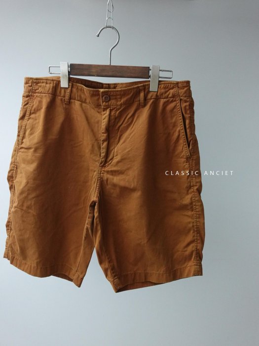 CA 日本品牌 UNIQLO 土色 復古卡其短褲 L號 一元起標無底價C608 | Yahoo拍賣