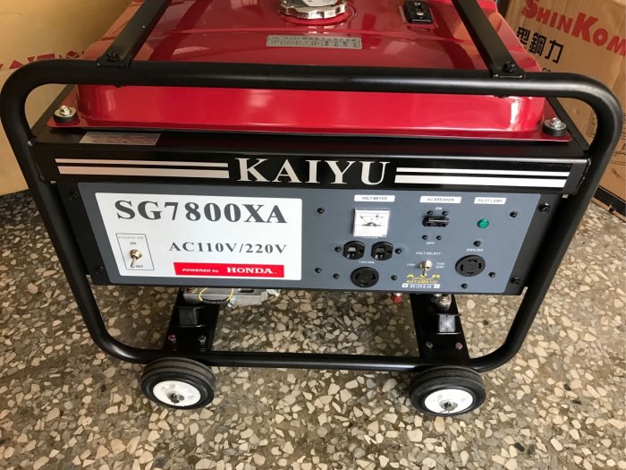 =達利商城= SG7800XA 本田 HONDA 引擎發電機 手拉 7800W.KAIYU | Yahoo拍賣