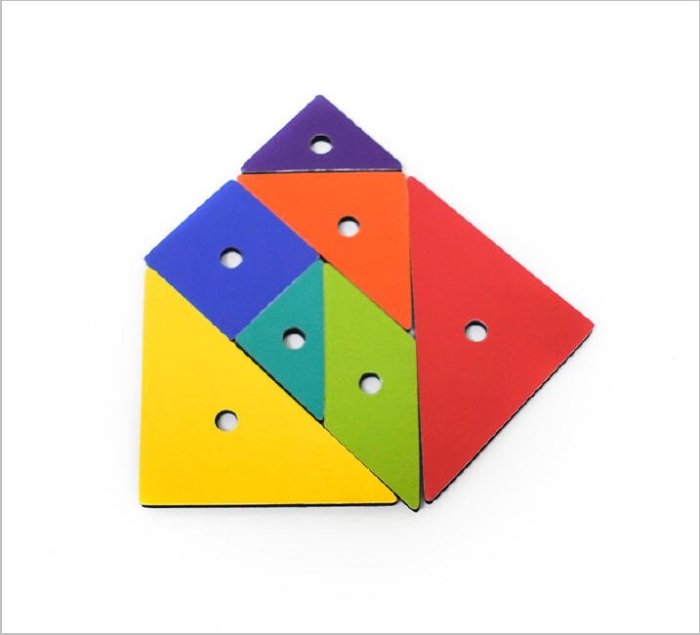 磁性創意七巧板(2Plus)【益智桌遊~辨識幾何圖形超前部署！透過遊戲從小培養空間概念：邏輯思維/想像力/觀察能力】 | Yahoo拍賣