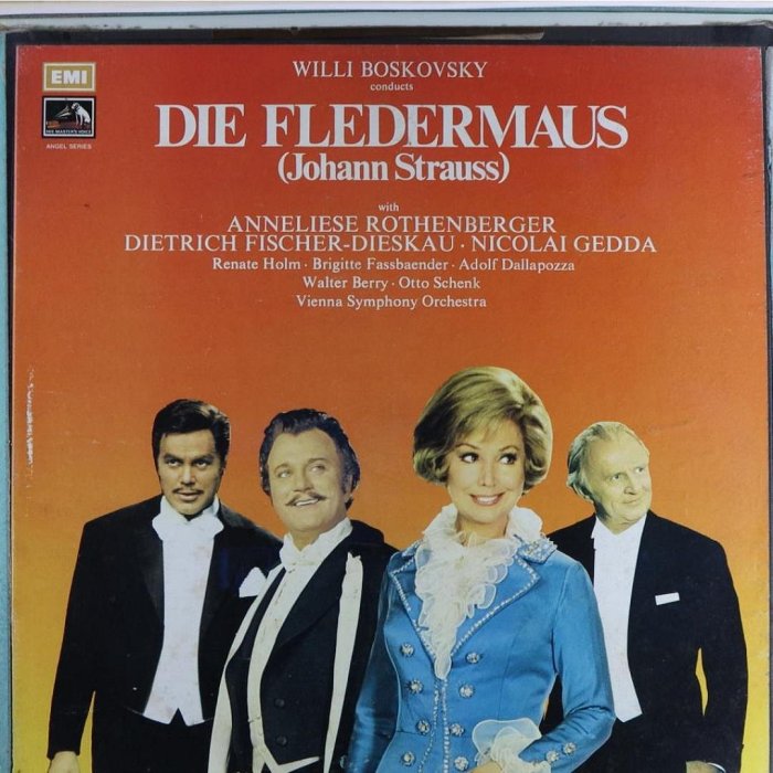 英版歌劇盒裝2LP-EMI首版/SAN 325/史特勞斯:蝙蝠/羅森貝格,女高;費雪狄斯考,男中;蓋達,男高;等/鮑斯 | Yahoo拍賣