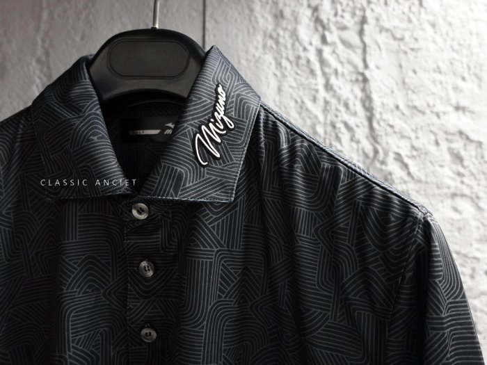 CA 美津濃 MIZUNO 深灰花紋 短袖polo衫 M號 一元起標無底價E560 | Yahoo拍賣