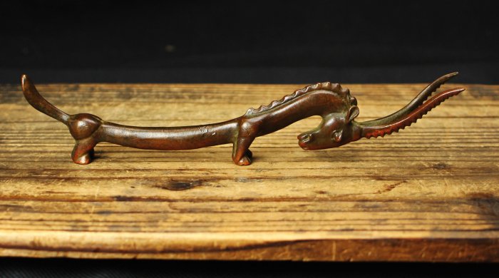 【桑園の】高級茶道具 銅製 羚羊 壺叉 蓋夾 鐵壺叉 Q 5332 | Yahoo拍賣