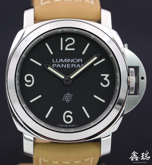 【鑫瑞鐘錶】Panerai 沛納海 Luminor Base Logo PAM01086 PAM1086 不鏽鋼 黑面 44mm 手上鍊 盒單 ...