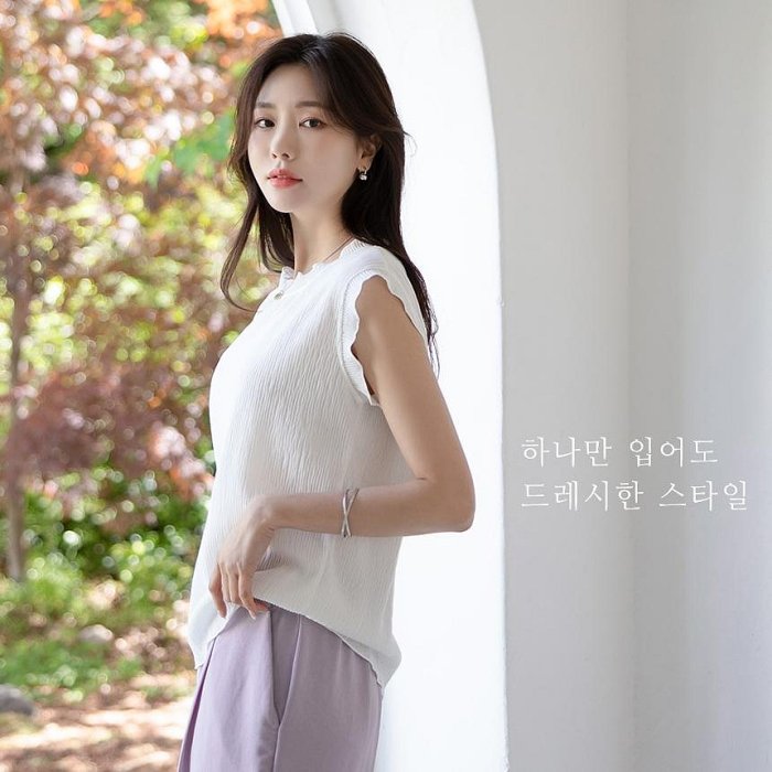 Bellee 正韓 雙層捲捲荷葉袖彈性上衣 (3色)【0523-18】 | Yahoo拍賣