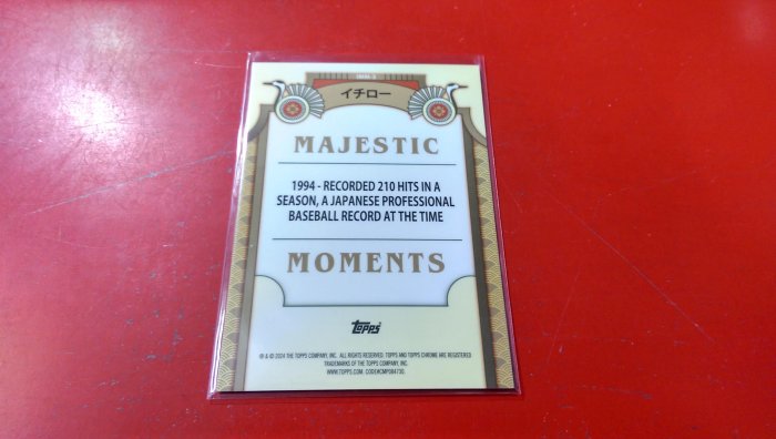 吳日】2024 Topps Chrome NPB【IMM-3 鈴木一朗】ICHIRO MAJESTIC MOMENTS特卡 | Yahoo拍賣