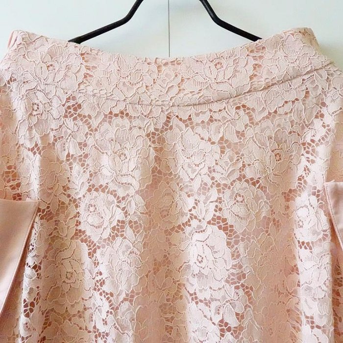 一元起標～當 我 們 在 衣 起C-WIT＊╯全新專櫃NEEDED後腰鬆緊氣質蕾絲裙M | Yahoo拍賣