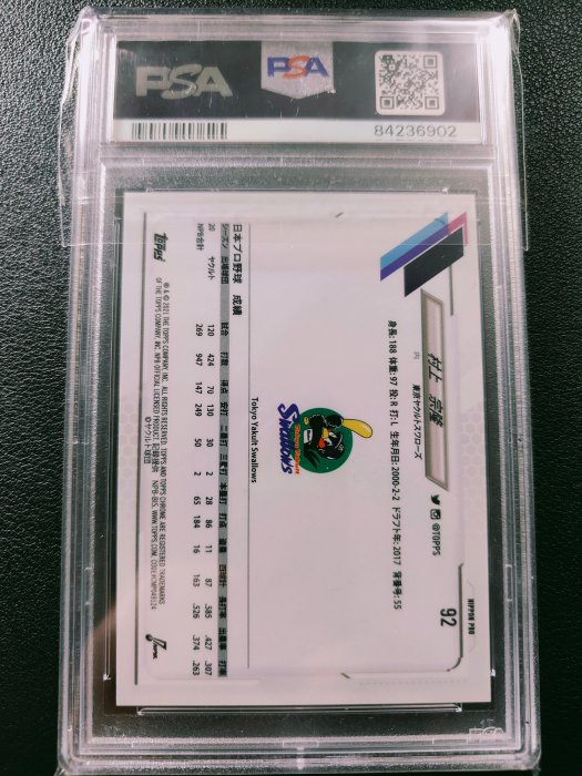 2022 Bowman Chrome 1st RC Munetaka Murakami 日職全壘打王村上宗隆鑑定新人卡 PSA9 | Yahoo拍賣