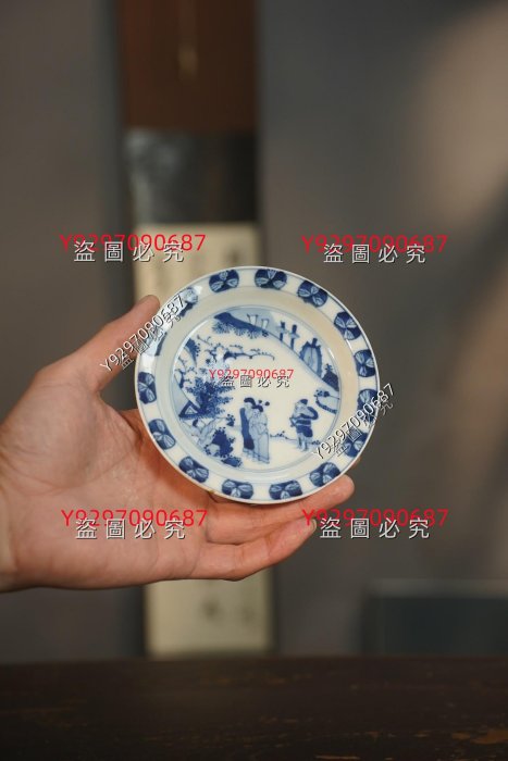 手繪人物青花壺承，非常老。底款【寅生佳器】色非常漂亮，徑12.3厘米，有兩只，開臉略微 舊藏 古玩 陶瓷 二手【財神到】-512 | Yahoo拍賣