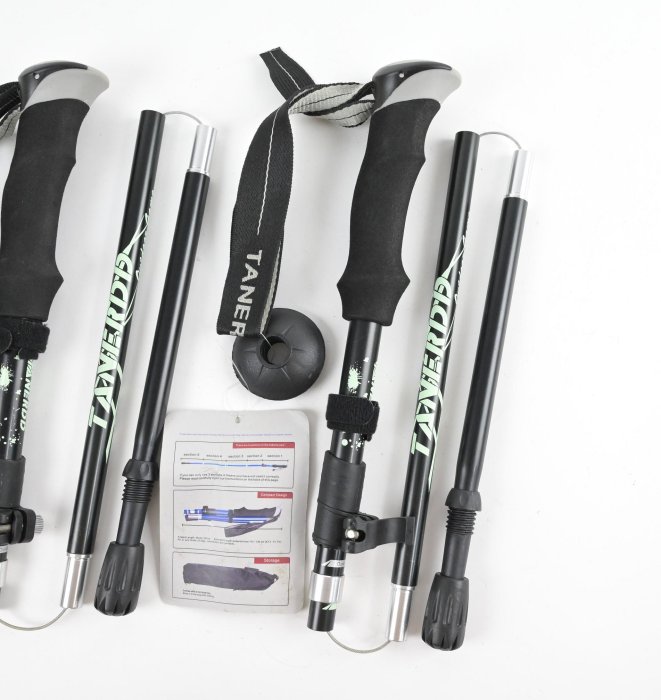 《玖隆蕭松和 挖寶網U》TANEROO 摺疊登山杖 手杖 拐杖 戶外裝備 附防塵袋 吊牌未拆 (06702) | Yahoo拍賣