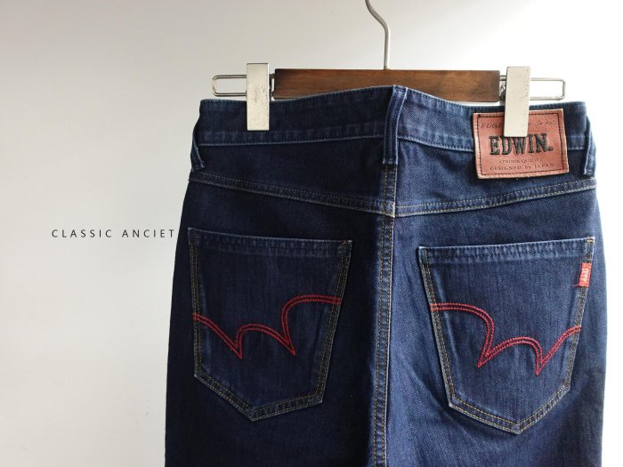 CA 愛德恩 EDWIN 深藍仿舊 合身版 彈性牛仔褲 28腰 一元起標無底價A629 | Yahoo拍賣