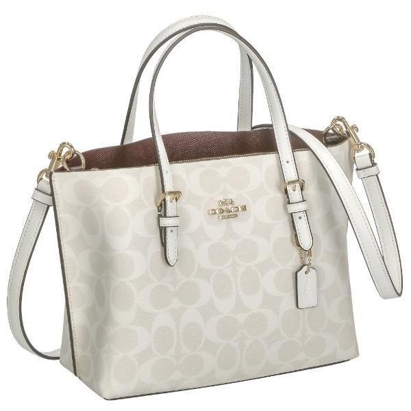 售完 全新正品 COACH C4250 MOLLIE TOTE 25 雙夾層方型包 拖特包 附長背帶 | Yahoo拍賣