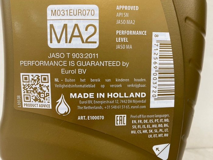 『油工廠』EUROL SPORTBIKE 4T 10W40 全合成 機車機油 ENI TOTAL | Yahoo拍賣