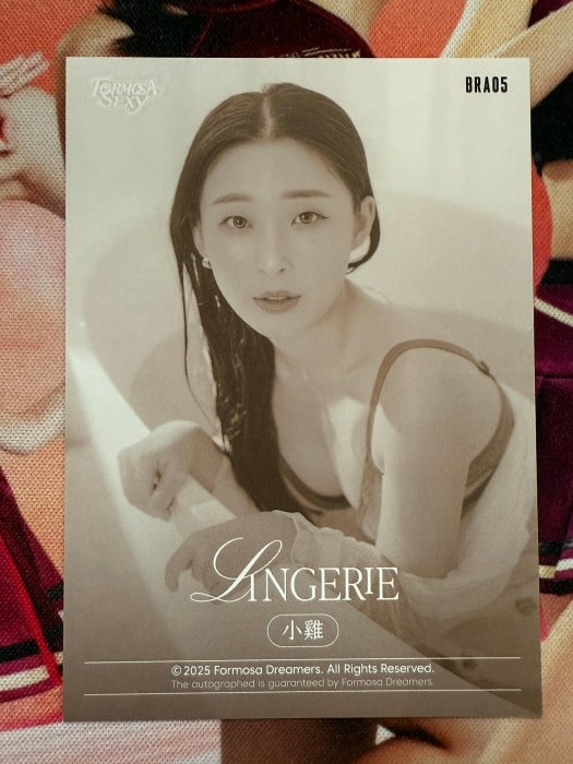 性感內衣【小雞】2025 福爾摩沙夢想家 Formosa Sexy 年度女孩卡 /8限量 簽名卡 | Yahoo拍賣