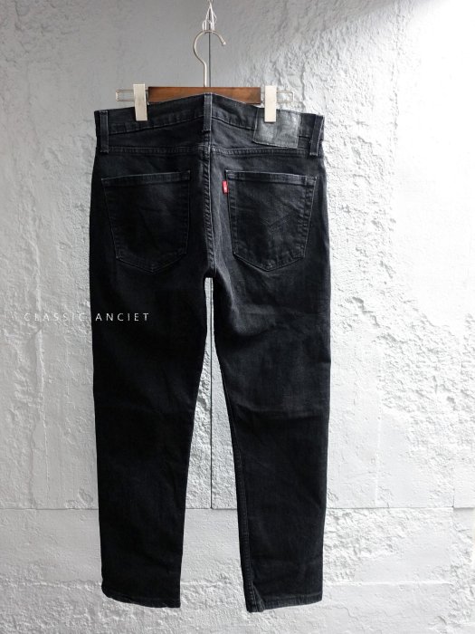 CA 美國品牌 LEVI'S 502 黑色仿舊刷紋 合身版 彈性九分牛仔褲 32腰 一元起標無底價K291 | Yahoo拍賣