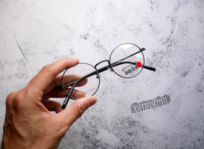 Retro CLUB【一元起標】【全新】BIS IN DEI SUPERSON 膠囊眼鏡 黑色 鈦細圓框 復古光學眼鏡 F25441 | Yahoo拍賣