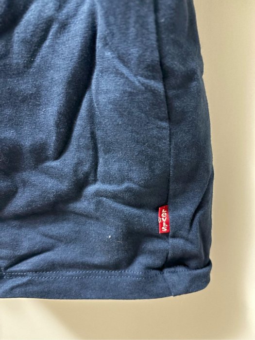 *小資女來挖寶*二手Levis專櫃深藍色馬車經典圖案短袖T恤M | Yahoo拍賣