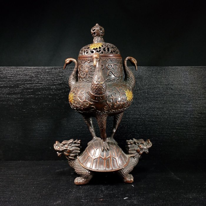 『富貴拍賣場』龜鶴延年香薰 宗教品 銅器 HC-20262-BU | Yahoo拍賣