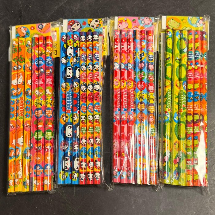 【藏舊尋寶屋】老日本 NOHOHON PARK 彩色角色鉛筆組 每包12入 共20包/240支/20個橡皮擦 附紙盒※0611500-70N※ | Yahoo拍賣