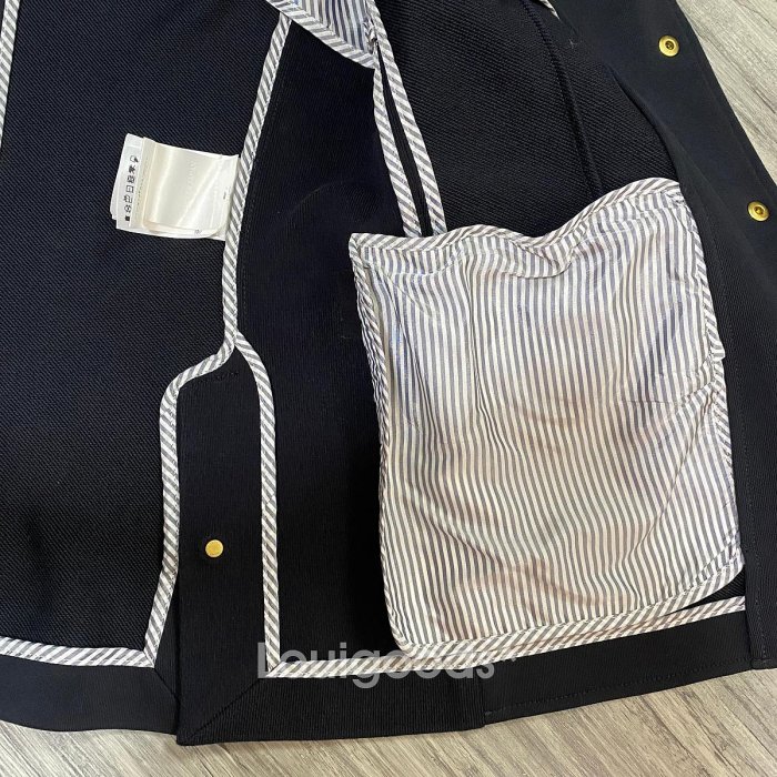 一元起標【路易好貨】MONCLER GAMME BLEU TB Thom Browne 黑色棉質LOGO裝飾休閒西裝外套 | Yahoo拍賣
