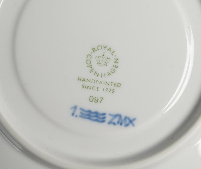 《玖隆蕭松和 挖寶網T》陶瓷 ROYAL COPENHAGEN 皇家哥本哈根 手繪 唐草紋 下午茶 杯盤組 盒裝 (12237) | Yahoo拍賣