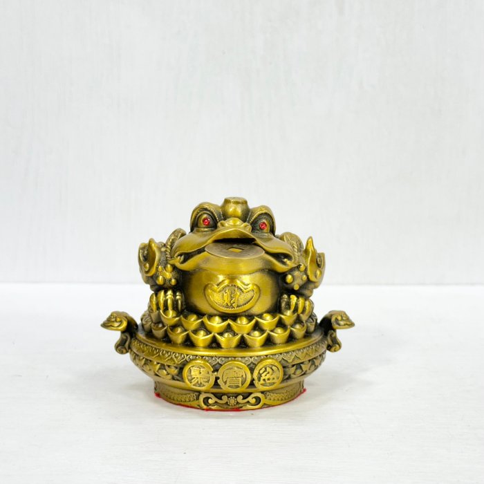 【居寶屋】精選黃銅 精雕金蟾 招財七星 三腳蟾蜍 日進斗金 財源廣進 招財進寶 銅工藝 風水開運擺件 一元起標 A165 | Yahoo拍賣