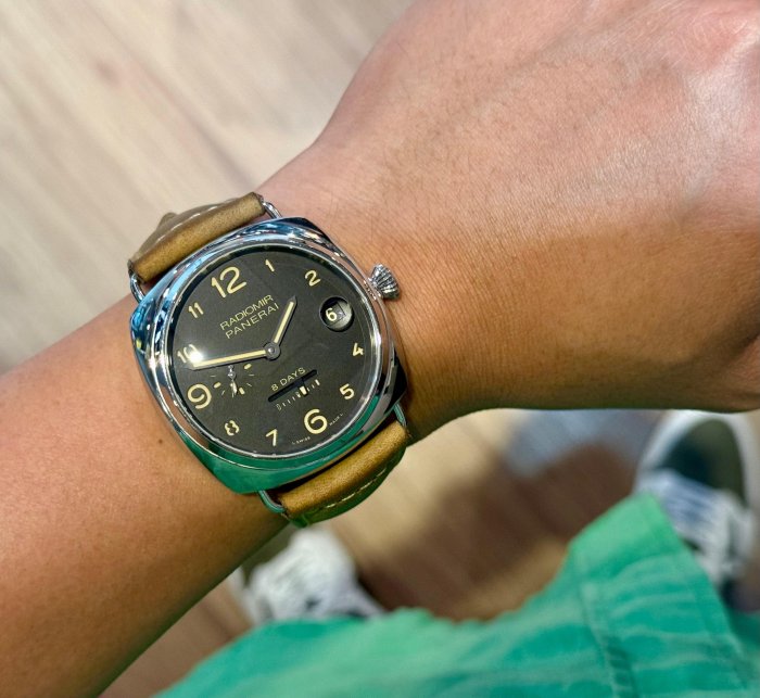 ~路米名品~ 已交流 Panerai Radiomir 8 Days PAM00409 8日 手上鍊機芯 日內瓦專賣店限量款 409 | Yahoo拍賣