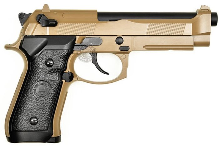 台南 武星級 BELL M9A1 貝瑞塔 手槍 瓦斯槍 刺客版 沙 ( M92 M9滅音管消音管GBB槍BB彈玩具槍模型 | Yahoo拍賣