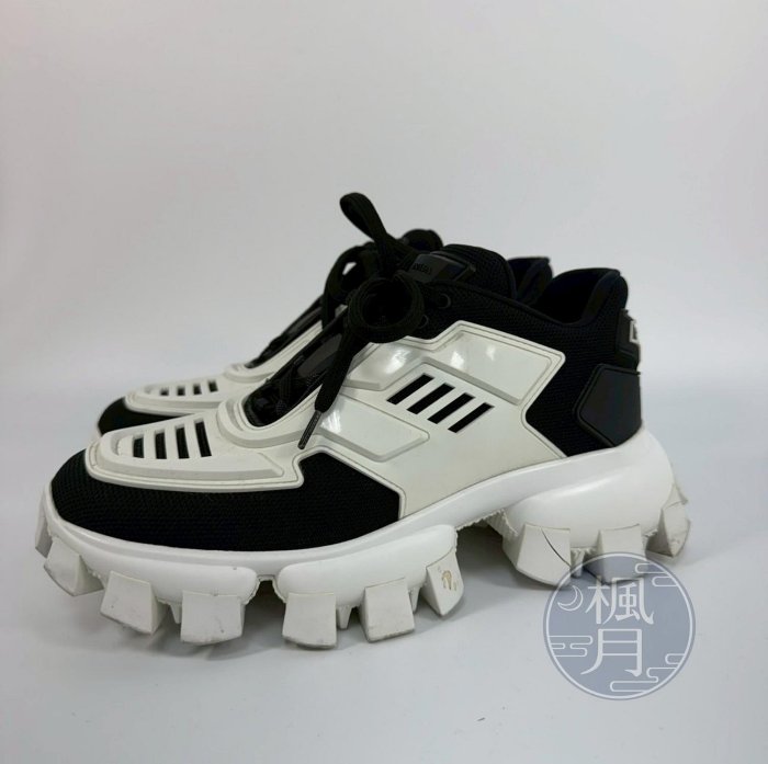 【一元起標 11/7】PRADA 819 白黑 SNEAKER #37 | Yahoo拍賣