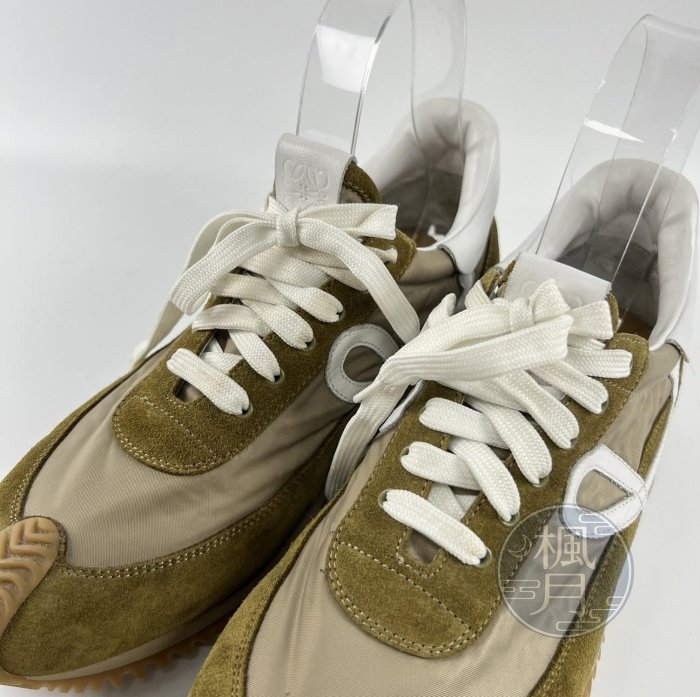 【一元起標 06/26】 LOEWE 綠 麂皮 運動 男鞋 #42 | Yahoo拍賣