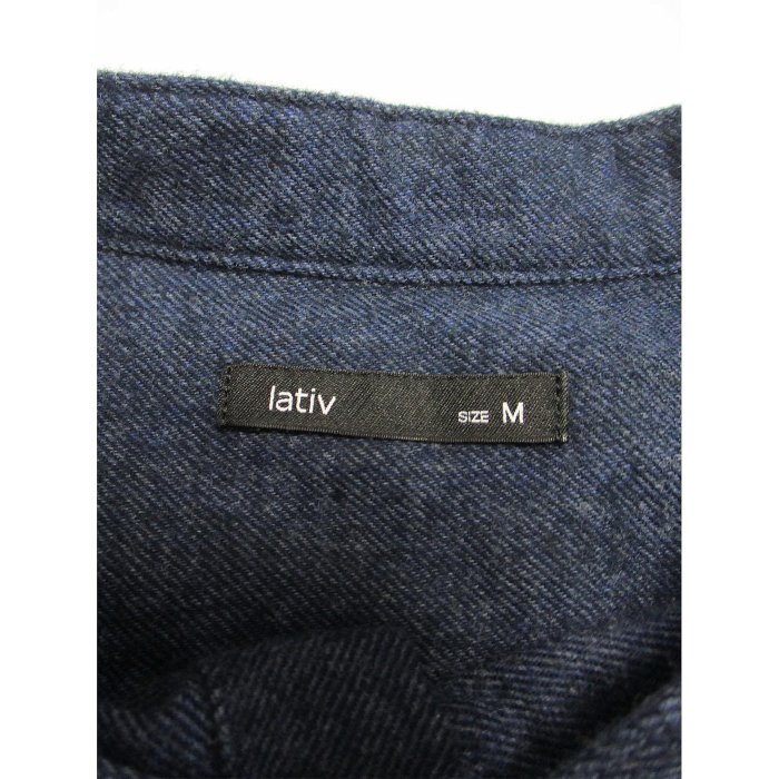 男 ~【lativ】鐵灰藍休閒襯衫 M號(5A67)~99元起標~ | Yahoo拍賣