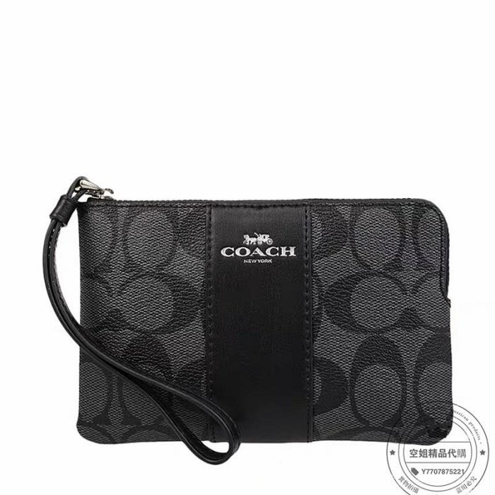空姐精品代購 COACH 58035 蔻馳經典熱賣款 女士經典拼色 L型拉鏈 手挽包 鑰匙包 零錢包 手挽錢包 十二色可選 出門必備 附購證 ...