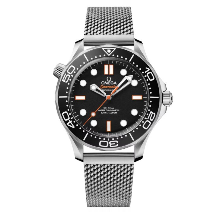 【玩錶交流】全新品 OMEGA Seamaster 大海馬300米 橘針 不鏽鋼 米蘭帶 42mm 210.30.42.20.01.018 | Yahoo拍賣