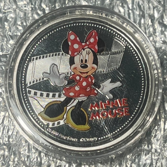 【B08】紐西蘭2017年，1盎司999迪士尼-米妮紀念銀章 | Yahoo拍賣
