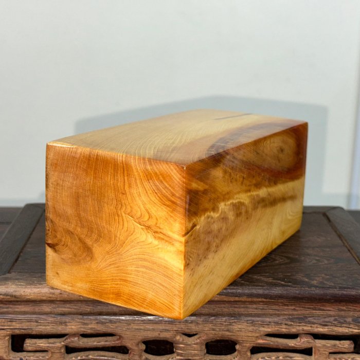 【居寶屋】精選 檜木 金磚 閃花 原木金磚 長方形 天然木紋 雕刻材 居家辦公室 風水開運擺件 一元起標 A161 | Yahoo拍賣