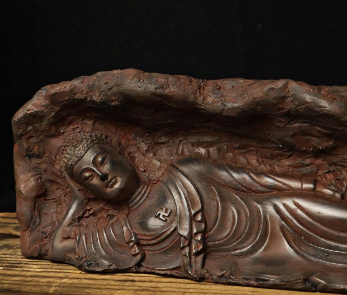 【桑園の】老件收藏 拓石 臥佛 石雕 擺件 (委託品) T 6206 A01 | Yahoo拍賣