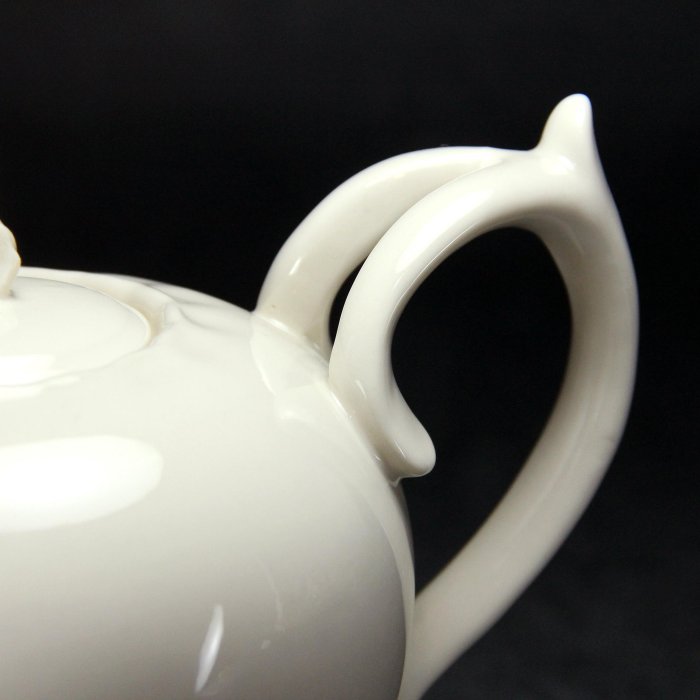 【桑園の】 白瓷茶壺 牙白四足單泡茶壺 大號單泡茶壺 K 4105 | Yahoo拍賣