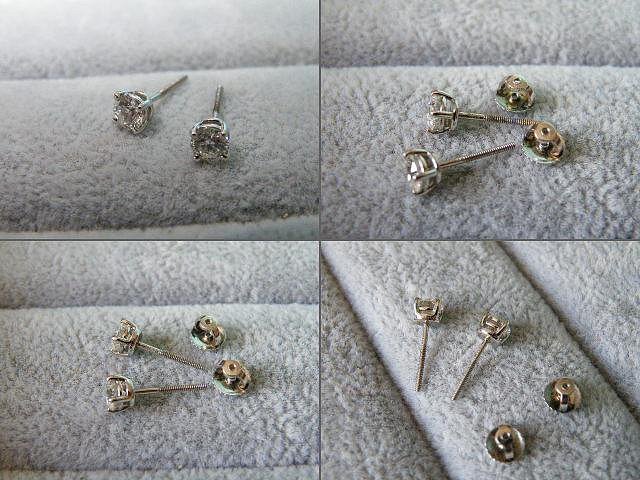 85.日本二手Tiffany 蒂芙尼 鑽石 耳環 約0.38ctx2個（ 1個約4.6mm） | Yahoo拍賣