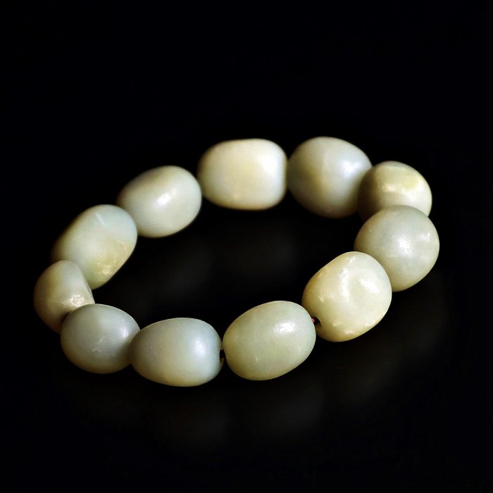 【桑園の】老和田玉 16mm 油潤 手珠 手串 (委託品) T 5262 A03 | Yahoo拍賣