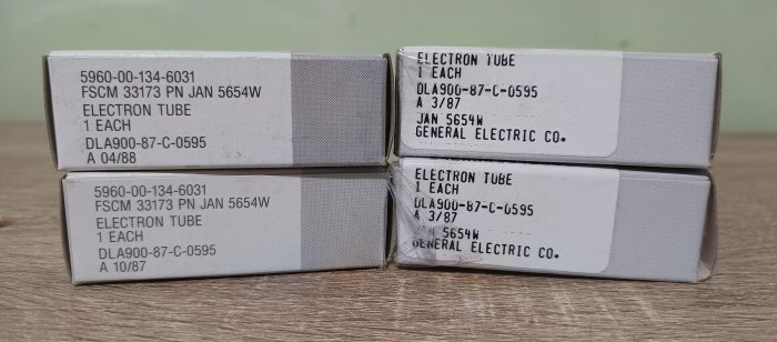 一元起標, 標多少賣多少-美國 GE JAN 5654W(6J1;EF95;CV4010;WE403A,..)真空管4支一標 | Yahoo拍賣