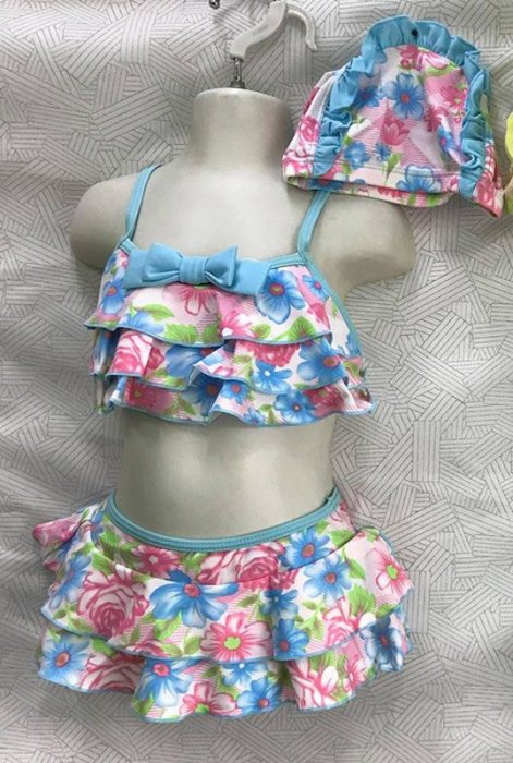 日本泳裝品牌angel luna 兒童2件式泳裝+泳帽組_K315-04-P | Yahoo拍賣