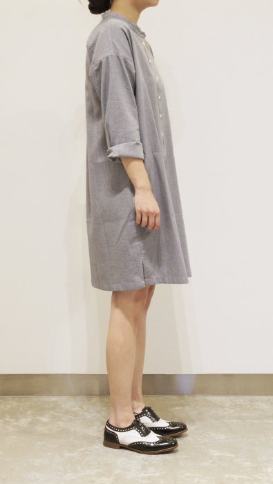 //MASKA//藍色提花襯衫式洋裝!!KIITO APT-3R 小闆娘 | Yahoo拍賣