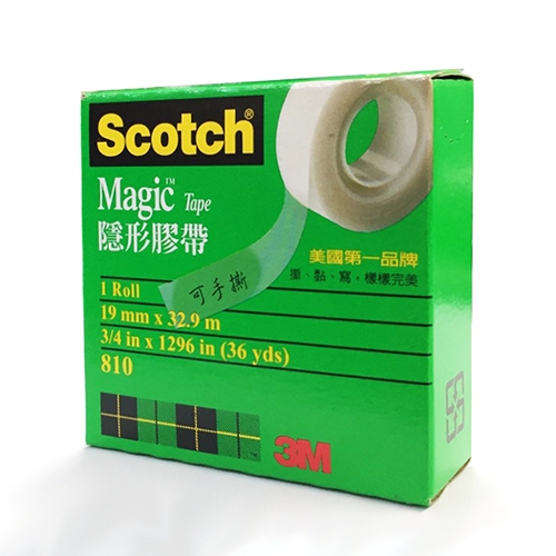 3M 思高牌 Scotch 810 隱形膠帶 可手撕 3/4 19mm×32.9m | 膠帶/雙面膠/膠台 | Yahoo購物中心