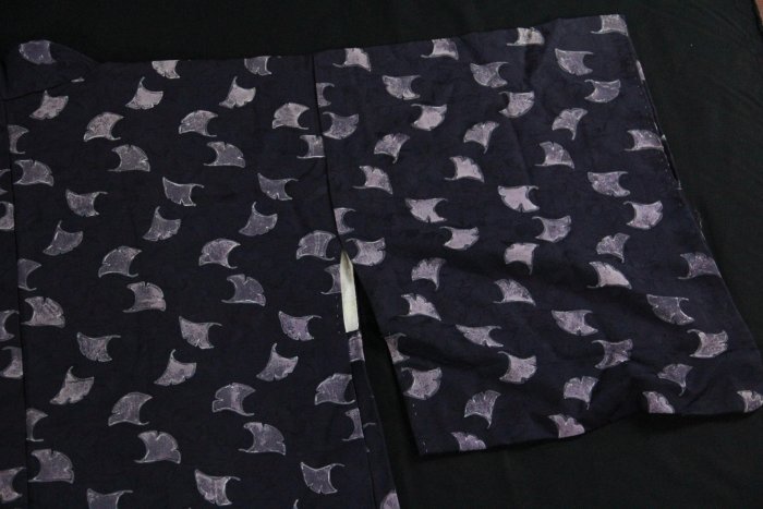 【桑園の】日本 傳統服飾 和服 靛藍 淺紫色圖騰花 浴衣 K 6031 | Yahoo拍賣