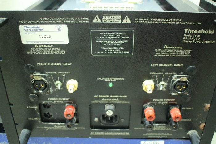 【億通物流】THRESHOLD T800 後級擴大機(零件機)(限自取)【一元起標】 | Yahoo拍賣