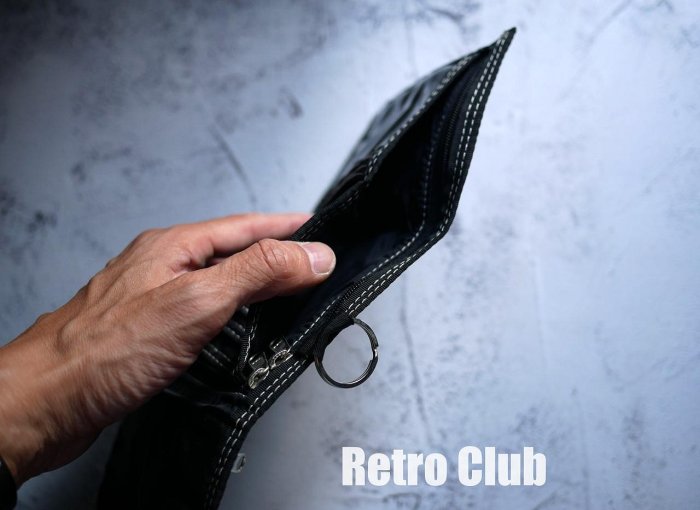 Retro CLUB【一元起標】【全新】日本 吉田包 PORTER REEF WALLET 日本製 黑色 魔鬼氈 三折短夾 W25543 | Yahoo拍賣