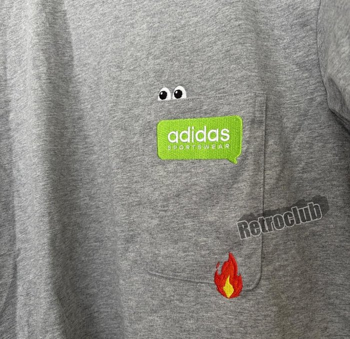 Retro CLUB【一元起標】【全新】ADIDAS 灰色 口袋短T LOGO設計 運動休閒風格 J241042 | Yahoo拍賣