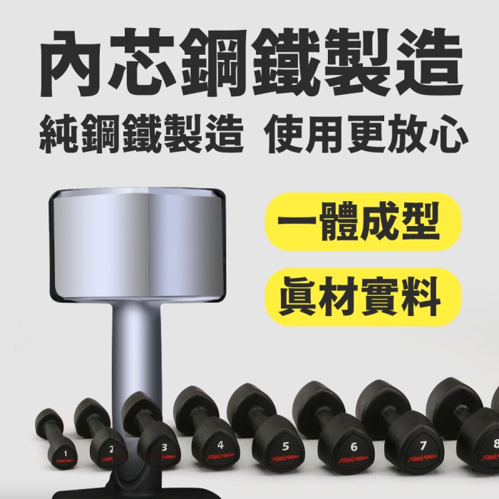 商用包膠啞鈴4KG 三角啞鈴4公斤/支【Fitek健身網】 | Yahoo拍賣