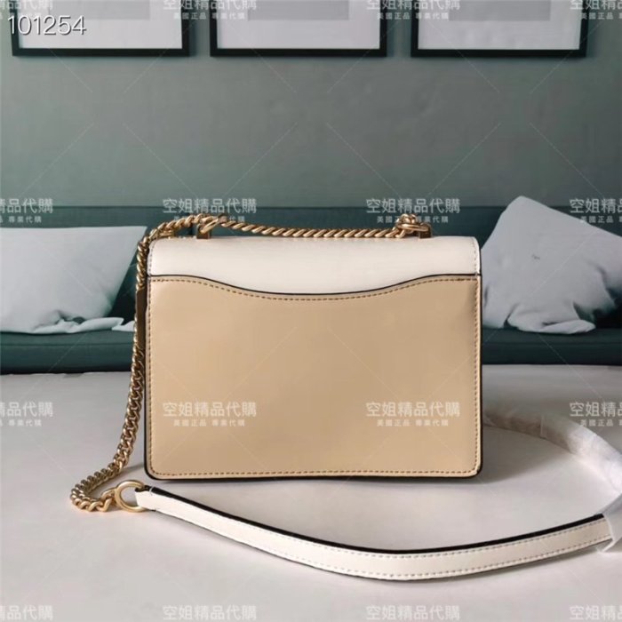 空姐精品代購 COACH 90635 KLARE 奧特萊斯 蔻馳新款 蛇紋拼牛皮 單肩斜挎 翻蓋鏈條女包 附購證下標送禮 | Yahoo拍賣